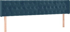 Box spring postel s matrací tmavě modrá 180x200 cm samet 3131157