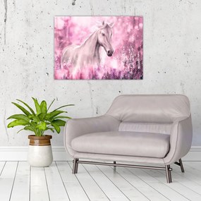 Skleněný obraz - Malovaný kůň (70x50 cm)