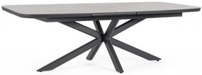 BIZZOTTO Rozkládací jídelní stůl PASCAL 200-260x100 cm antracit