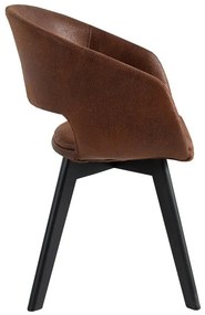 Designová židle Colby antik hnědá