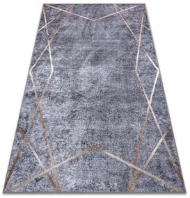 Dywany Luszczow Dětský kusový koberec MIRO 51233.809 pratelný  Geometrická protiskluz, šedý Rozměr koberce: 140 x 190 cm