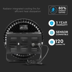 LED Stmívatelné průmyslové svítidlo High Bay LED/500W/230V 4000K IP65 černá