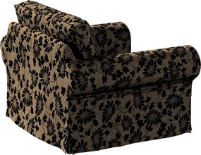 Potah na křeslo IKEA Ektorp barva béžová látka pletený vzor, vzorované
