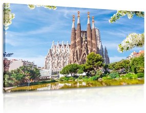 Obraz katedrála v Barceloně Varianta: 120x80