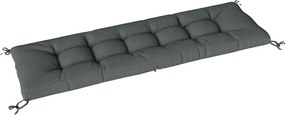 Polštářek z palety Odnímatelný sedák s upevňovacími popruhy Polštářek z palety pro většinu lehátek 198x65x13cm Tmavě šedý