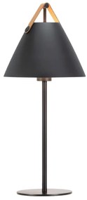 Nordlux Černá kovová stolní lampa Strap
