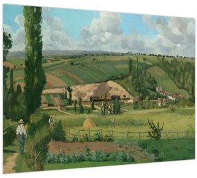 Obraz - Camille Pissarro, Landscape at Les Pâtis, Pontoise, reprodukce (70x50 cm)