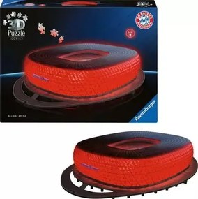 Ravensburger 3D Puzzle Iconics: Allianz Arena (Noční edice) / 216 dílk