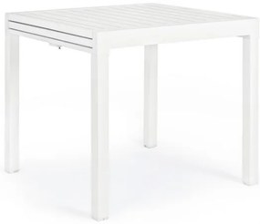 BIZZOTTO Rozkládací zahradní stůl PELAGIUS 83x80 cm bílý