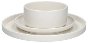 Sada talířů Mikasa Camberlie 12 ks, bílý porcelán MKCAM12PC