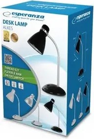 Esperanza ELD113S Alkes stříbrná / Stolní lampa / patice E27 / 12W