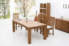 Jídelní set - stůl z masivu Timber 160cm + 4 židle Timber masiv