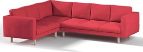 Potah na pohovku IKEA Norsborg rohová 5-místná barva červená látka pletený vzor