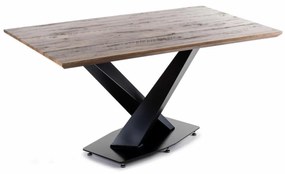 DekorStyle Jídelní stůl SELLINI 150 cm dub/černý