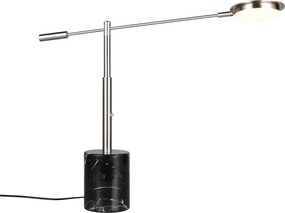 Černá/ve stříbrné barvě LED stolní lampa (výška 65 cm) Fiore – Trio Select