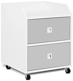 Konsimo Sp. z o.o. Sp. k. Dětský úložný kontejner MIRUM 54,2x42,4 cm bílá/šedá KO0063