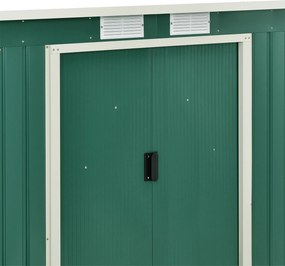 Juskys Zahradní domek M 213×130×173 cm - tmavě zelený