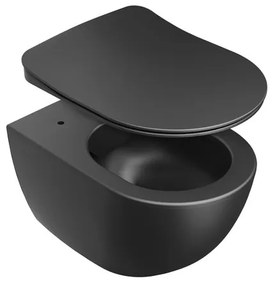Ravak WC sedátko Uni Chrome Flat černé - X01795