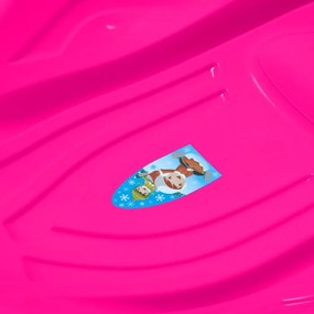 Dětská sáňkařská skluzavka Mussel PREMIUM KOMFORT 80 cm růžová