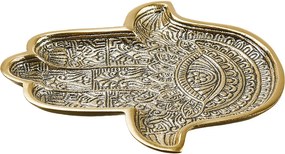 HAMSA Dekorační podnos 20 cm - zlatá