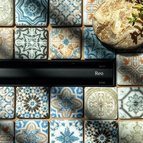 Rea Neox Slim Pro, sprchový odtokový žlab 60cm, černá matná, REA-G2700