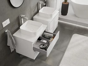 Mexen Orio koupelnová skříňka pod umyvadlo 60 cm, 2 zásuvky, bílý lesk - 91A10-06047-2-BFF00