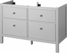 Ikea Hemnes Skříňka pod umyvadlo se 4 zásuvkami, šedá, 120 cm