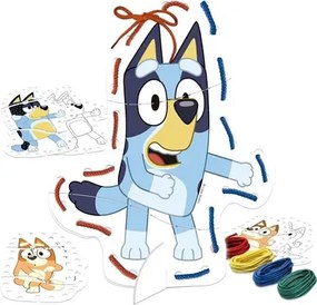 EDUCA Šněrovací hračka Bluey / Provlékání a skládání / 4 kartonové fig