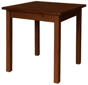 Dede Stůl z masivu borovice 80x80 cm ořech