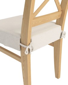 Sedák na židli IKEA Ingolf barva béžová látka pletený vzor