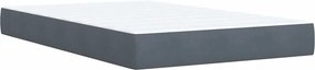 Box spring postel s matrací tmavě šedý 120x190 cm samet 3287693