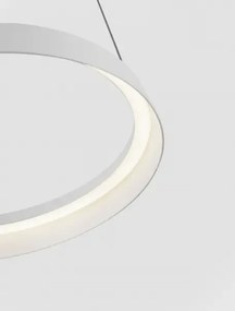 LED stmívatelný bílá designový lustr Ormi