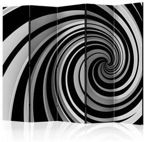 Paraván - Black and white swirl II [Room Dividers]