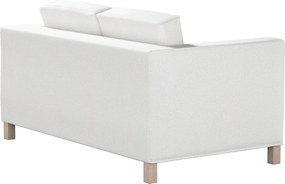 Potah na pohovku IKEA  Karlanda 2-místná, krátký barva krémová látka pletený vzor