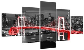 Moderní obraz mostu (125x70 cm)