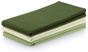 Sada kuchyňských ručníků Letty Plain - 3 ks zelená