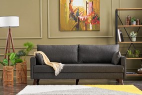 Hanah Home Rozkládací pohovka BELLA antracit 208 cm 825BLC2575