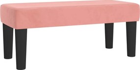 vidaXL Box spring postel s matrací 90x200 cm samet [3138006] Barva: Růžová