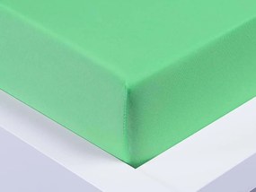 XPOSE® Jersey  prostěradlo Exclusive  - letní zelené 200x200 cm