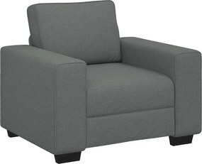 3dílná sedací souprava s poduškami tmavě šedá textil 3324650