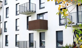 Bestent Balkonová zástěna 0,8x5m 95% Balcone Brown