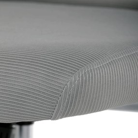 Ergonomická kancelářská židle EMILIE - šedá síťovina