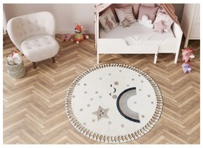 Kusový koberec Sulma kruh krémový 160cm
