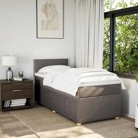 Box spring postel s matrací taupe 90x200 cm textil 3287336