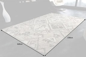 Šedý koberec Azteka 160 x 230 cm