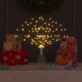 Venkovní vánoční ohňostroj teplý bílý 20 cm 140 LED diod 328596
