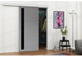 Posuvné dveře Mereno V 90, Barva: bílá + grafit + černý lacobel Mirjan24 5903211099038