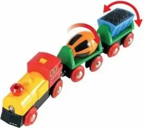 BRIO Elektrická mašinka s vagónky a světly / od 3 let