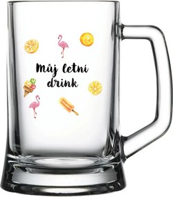 Personalizovaná pivní sklenice s letním mixem
