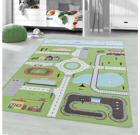 Ayyildiz Dětský kusový koberec PLAY 2902, Zelená Rozměr koberce: 140 x 200 cm